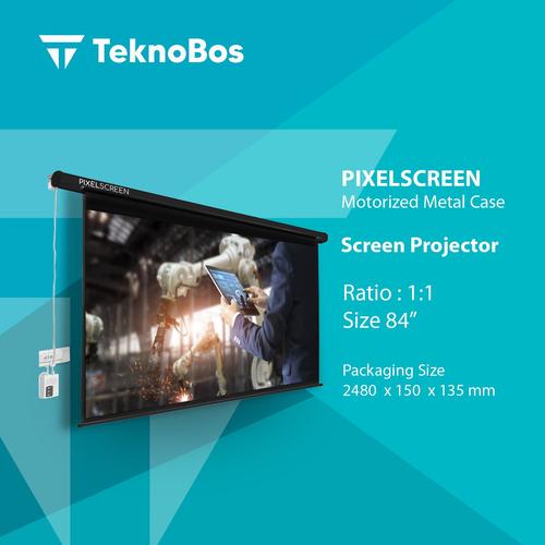 Jual PIXELSCREEN Screen Projector Motorized 84 inch - Kota Medan ...