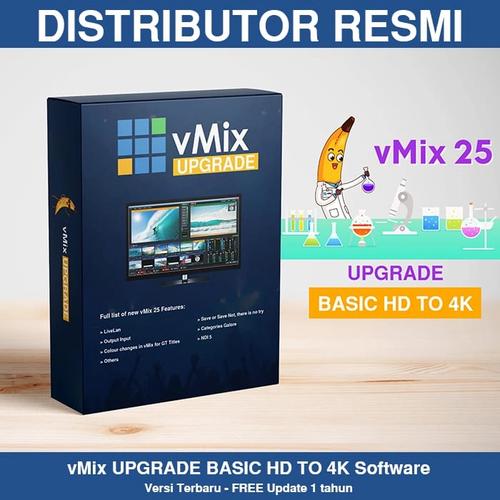 Promo vMix 4K Upgrade from Basic HD ORIGINAL Software License Cicil 0% ...