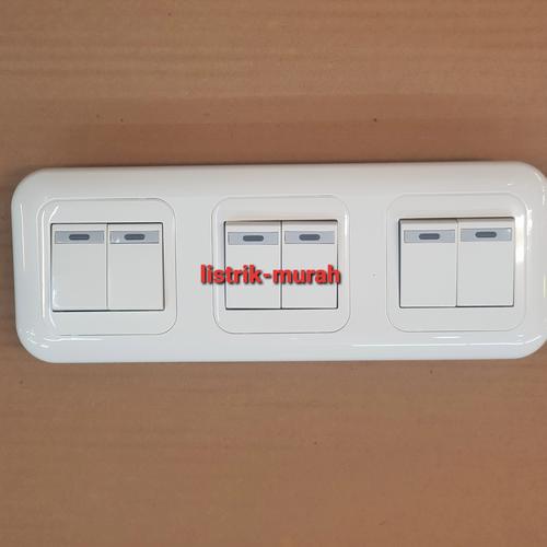 Jual Panasonic Saklar Isi6 Lampu WEJ7823 WEJ30029 (3) WEJ5571 (6) Putih ...