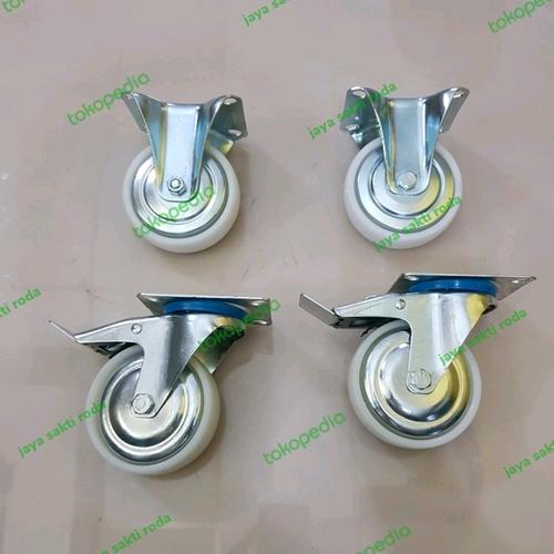 Jual Roda Troley Nilon 4 inch ( 2muter+rem 2mati) - Jakarta Barat ...