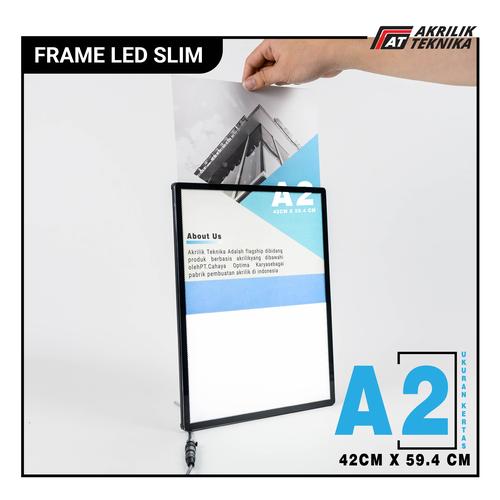 Jual FRAME / BINGKAI / DISPLAY POSTER LED / LAMPU AKRILIK SLIM LIGHT ...