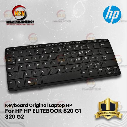Jual Keyboard Laptop HP EliteBook 820 G1 820 G2 Hitam Original - Kota ...