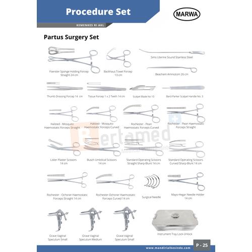 Jual Partus Surgery Set / Set Bedah Partus / Set Partus Besar - Kota ...