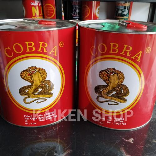 Jual Thinner Cobra Merah Gallon / tiner kaleng - pengencer cat minyak ...