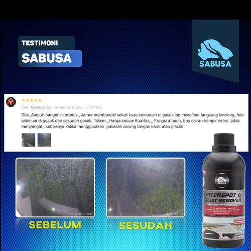 Jual SABUSA Waterspot and Crust Remover Pembersih Jamur Kaca Mobil ...
