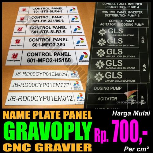 Jual GRAVOPLY Name Plate Panel / Pilot Panel - Kota Surabaya ...