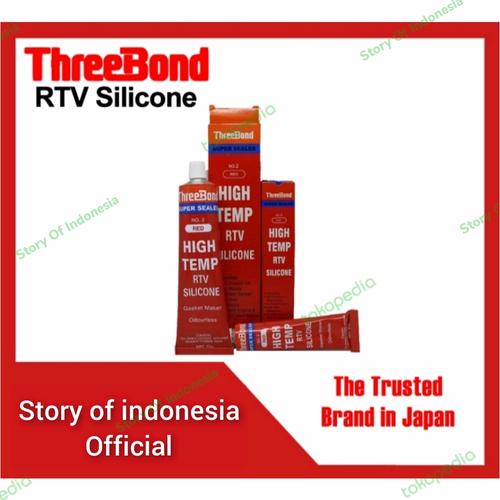 Jual Threebond Lem Gasket Super Sealer RED RTV Silicone Temperatur ...