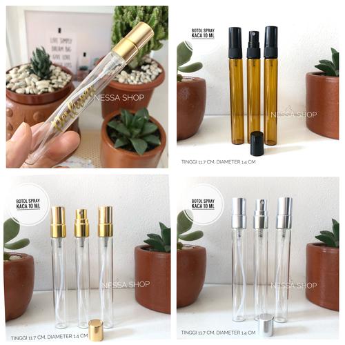 Jual Botol Spray Kaca Tinggi - 10 ml - Tutup Hitam - Kota Bandung ...