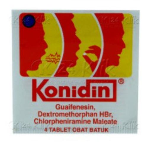 Jual KONIDIN TABLET 1 STRIP ISI 4 TABLET - OBAT BATUK - Jakarta Barat ...