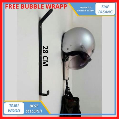 Jual Rak Helm Besi / Gantungan Helm Dinding / Tempat Helm Gantung 2 ...