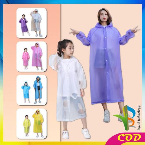 Promo RB-C412 C413 Jas Hujan Terusan Bahan EVA RAINCOAT Mantel Hujan ...