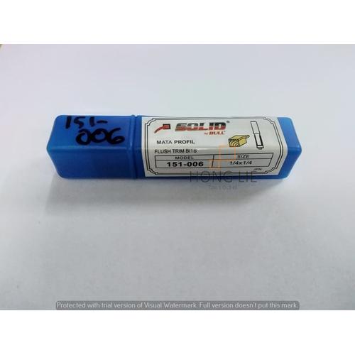 Jual Solid 151-006 Mata Router/Profil Flush Bit 6mm 6 mm (u/Meratakan ...