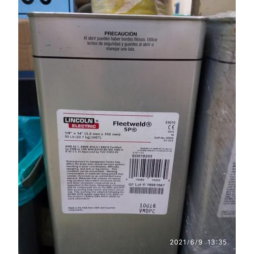 Jual Kawat Las LINCOLN FLEETWELD 5P - AWS E 6010 - Dia. 3,2mm - Jakarta ...