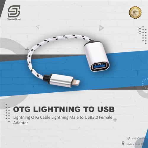 Jual Lightning OTG Cable Lightning Male to USB3.0 Female Adapter - Kota ...