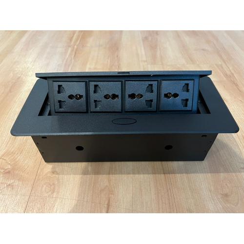 Jual GROMMET PREMIUM STOP KONTAK MEJA MEETING RAPAT 4 POWER HITAM ...