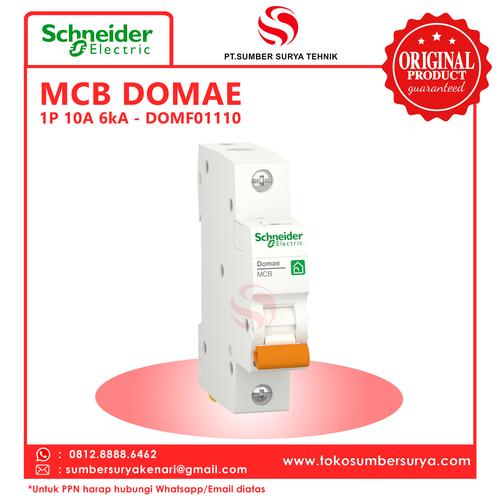 Jual MCB Domae 1P 10A 6kA Saklar Listrik ON OFF DOMF01110 Schneider - Jakarta Pusat - SUMBER ...