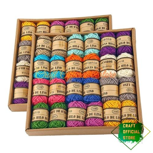 Jual 1 Roll Tali Rami Warna Tali Goni Jerami Bahan Kerajinan Craft ...