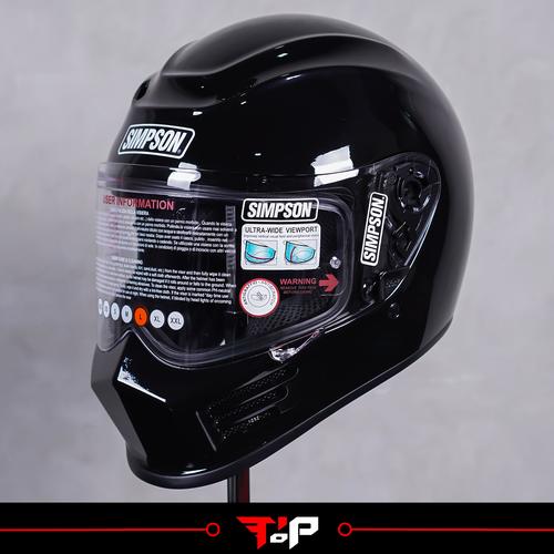 Jual SIMPSON SPEED BANDIT BLACK GLOSS HELM FULL FACE - S - Kota ...