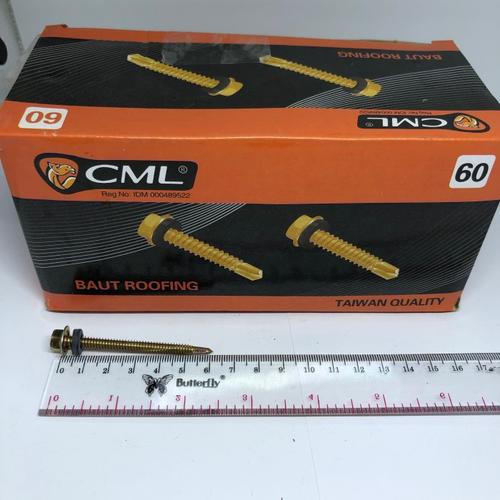 Jual BAUT ROOFING 12x 60 / 6 CM SEKRUP BAJA RINGAN SKRUP ATAP SPANDEK ...