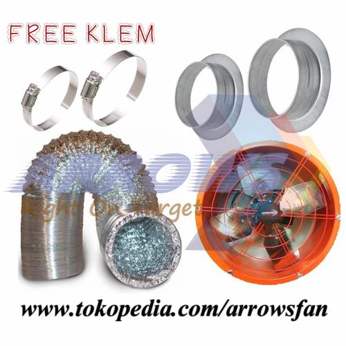Jual Blower Dapur Blower Hood Blower Kitchen Booster Fan 14 inch PAKET ...