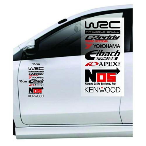 Jual STIKER MOBIL stiker body mobil logo racing WRC terbaru - Hitam ...