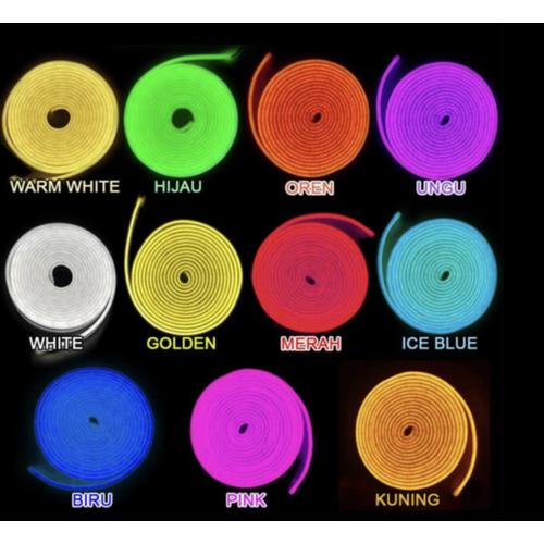 Jual Lampu Led Neon Flex 5 Meter 12V / Led Strip Flexible DC 12V - Biru ...