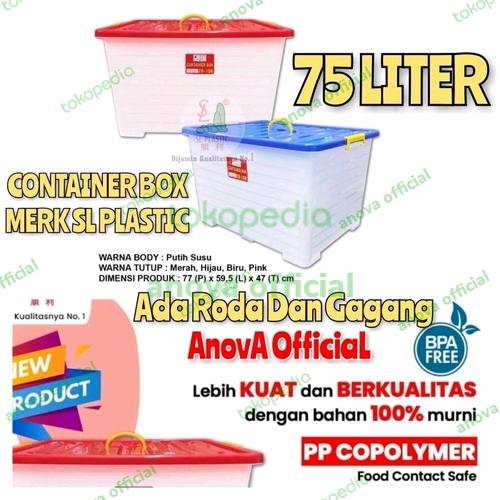Jual BOX CONTAINER CB 75 LITER SL PLASTIC . LEBIH BESAR Dari SHINPO CB ...