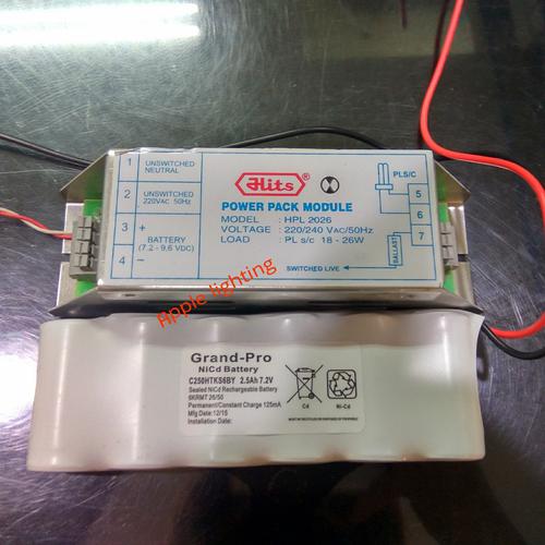Jual NICAD BATTERY EMERGENCY POWER PACK MODULE PLC 18-26W HITS ...