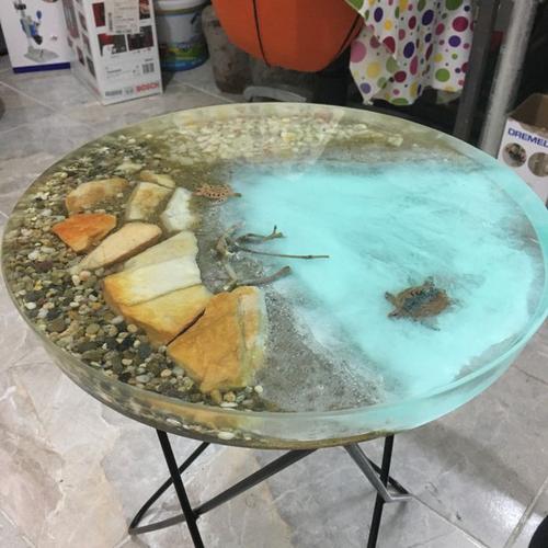 Jual Meja bulat resin epoxy , meja bulat resin mewah , meja bulat resin ...