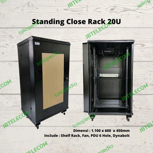 Jual standing close rack 20 u / close rack 20 u/ rack server 20 u ...