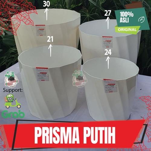 Jual POT BUNGA TANAMAN HIAS MOTIF PRISMA TABITHA TWIST FLOWER PUTIH CANTIK - PRISMA.20 - Kota ...