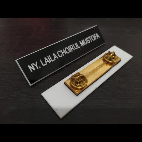 Jual Name Tag Grafir/Ukir Paku Kupu-kupu, PNS/POLRI/TNI/PERSIT/SECURITY ...