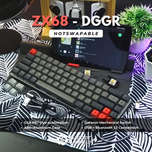 Jual Paradox Gaming ZX68 DGGR Hotswap BT/Wired Mechanical Gaming ...