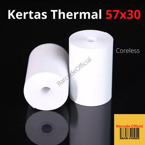 Jual Kertas Thermal MURAH Kasir Struk 57x30 Thermal Paper Ukuran 57x30 ...