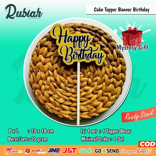 Jual Topper banner Happy Birthday - Kota Bogor - Rubiah Decoration ...