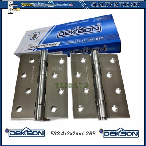 Jual Engsel Stainless 4 Inch Dekkson, Icoline Hinge Dekson 4x3x2mm 2BB ...