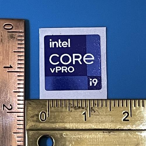 Jual Sticker stiker logo intel Core i9 vpro 11/12th gen ori ukuran ...