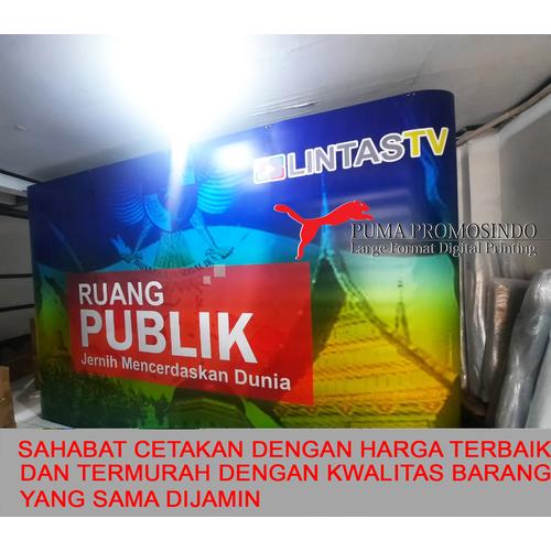 Jual Backdrop Backwall Pameran seminar webinar 3x4 straight plus ...