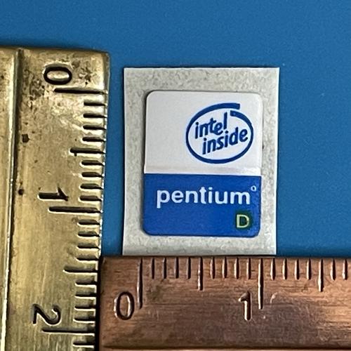 Jual Sticker stiker logo intel Pentium D ori ukuran kecil - Kota ...