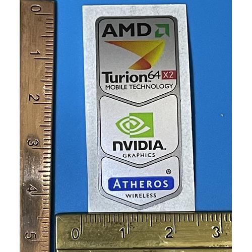 Jual Sticker stiker logo Amd Turion 64 x2 with nVidia ori - Kota ...