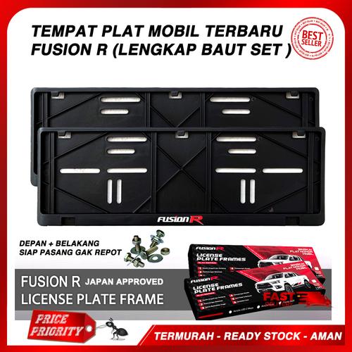Jual Tatakan Dudukan Tempat Plat Nomor Mobil Terbaru FUSION R Lengkap ...