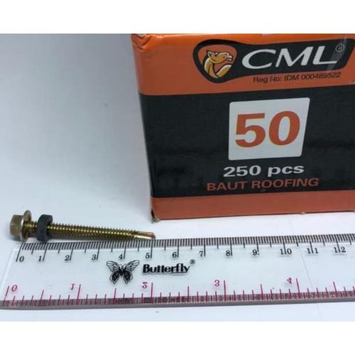 Jual BAUT ROOFING 12x 50 / 5 CM BAUT BAJA RINGAN SEKRUP SKRUP ATAP ...