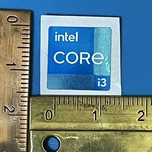 Jual Sticker stiker logo intel Core i3 11/12th gen ori ukuran kecil ...