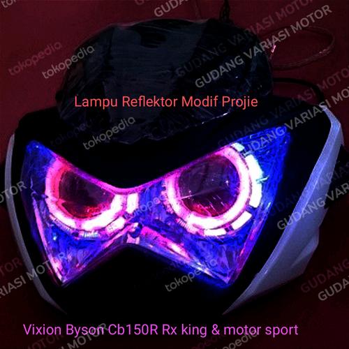 Jual LAMPU Z250 MODIF PROJIE|BATOK LAMPU PROJIE ANGELEYES VIXION/BYSON ...