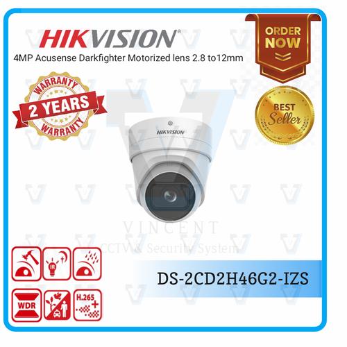 Jual Hikvision DS-2CD2H46G2-IZS 4MP Acusense Motorized VF Turret IP Camera - Jakarta Barat ...