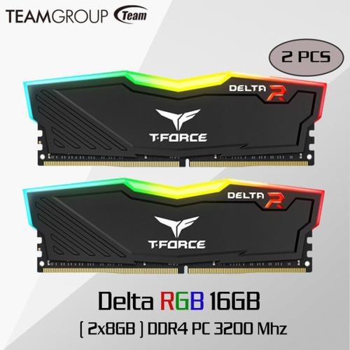 Jual Ram pc Team delta t-force 16gb 2x8gb dual ddr4 3200mhz rgb ...