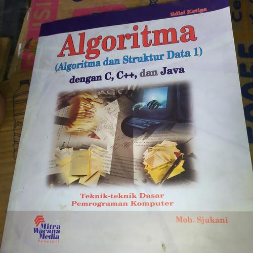 Jual algoritma dan struktur data 1 dengan c, c++ dan java moh sjukani ...