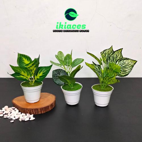 Jual BUNGA POT ARTIFICIAL TANAMAN ARTIFICIAL BUNGA PLASTIK DAUN PLASTIK ...