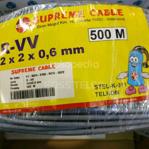 Jual Kabel Telepon Supreme itc R-VV 2x2x0.6mm (2pair) 500meter ...