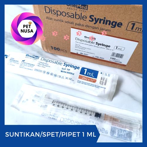 Jual Spuit Suntikan Syringe Spet Makanan Kucing tanpa Jarum 1ml 1cc ...